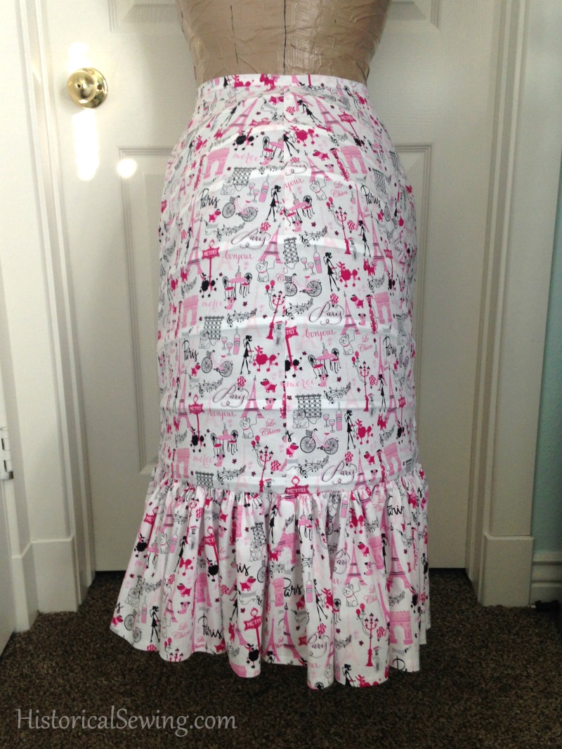 Pink Parisian Tournure – Historical Sewing