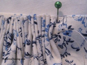 How to Sew Cartridge Pleats – Historical Sewing